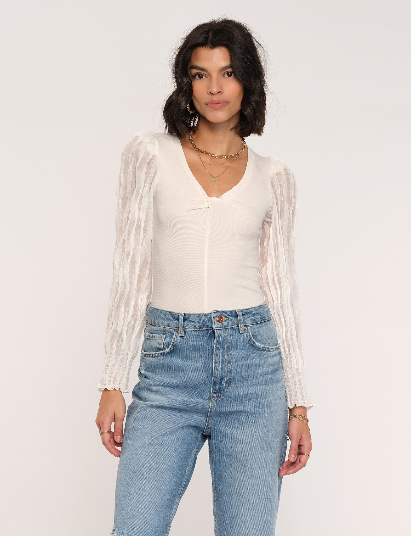 COSMO TOP IN EGGSHELL - Honest Boutique
