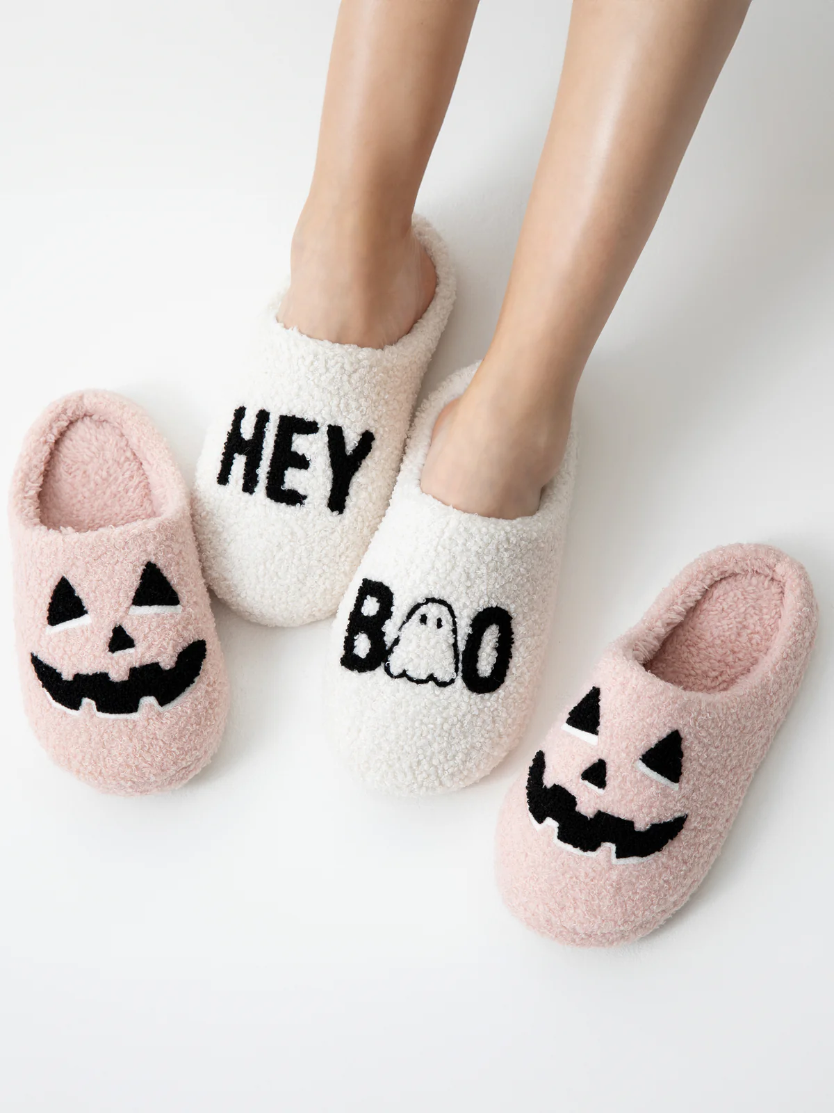 Hey Boo Slippers - Crown & Fox Boutique