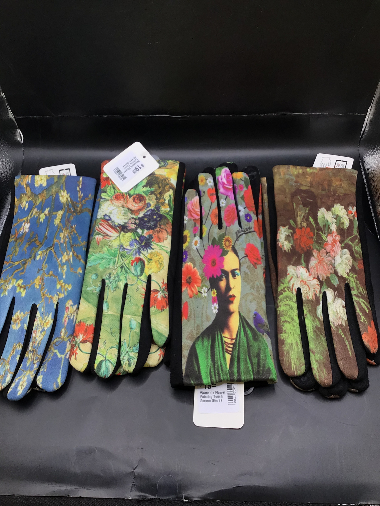 Women's Flower Painting Touch Screen Gloves - It's About Rocks