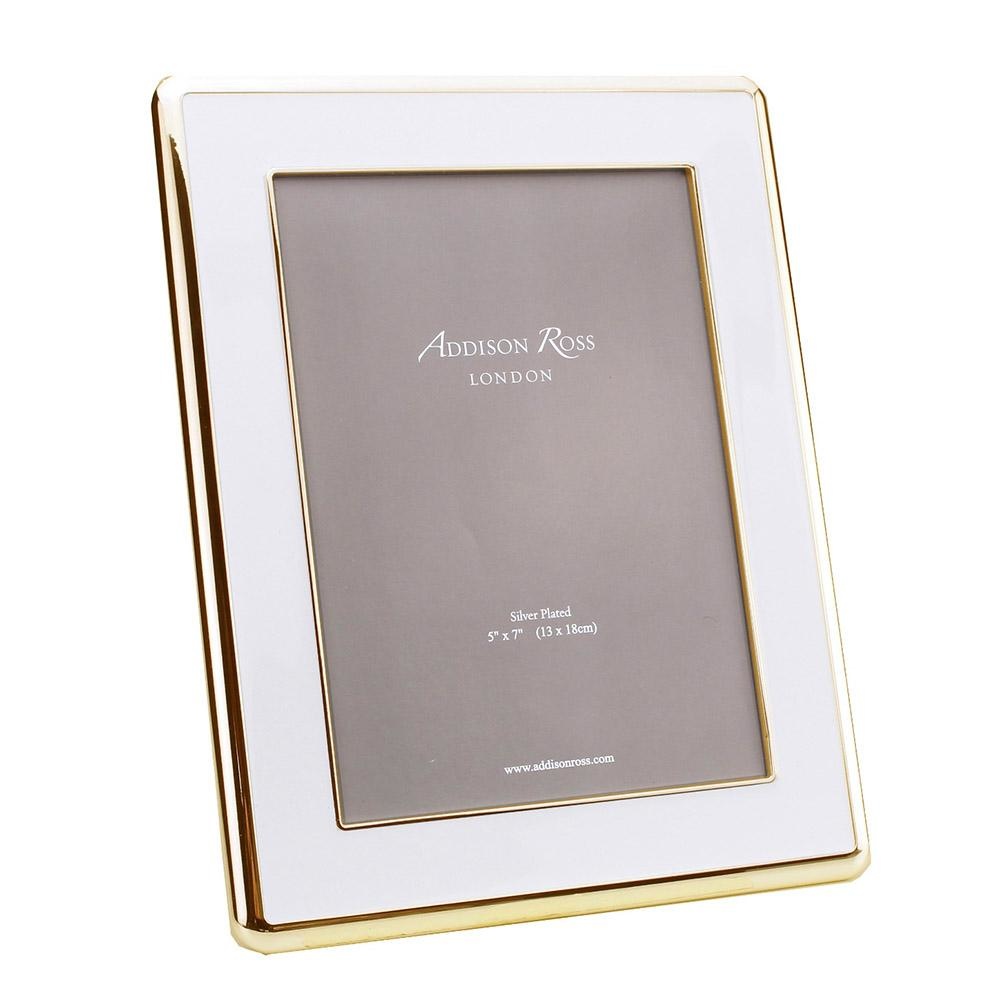 Colored Enamel & Gold Curved Frame - Molly Singer Home