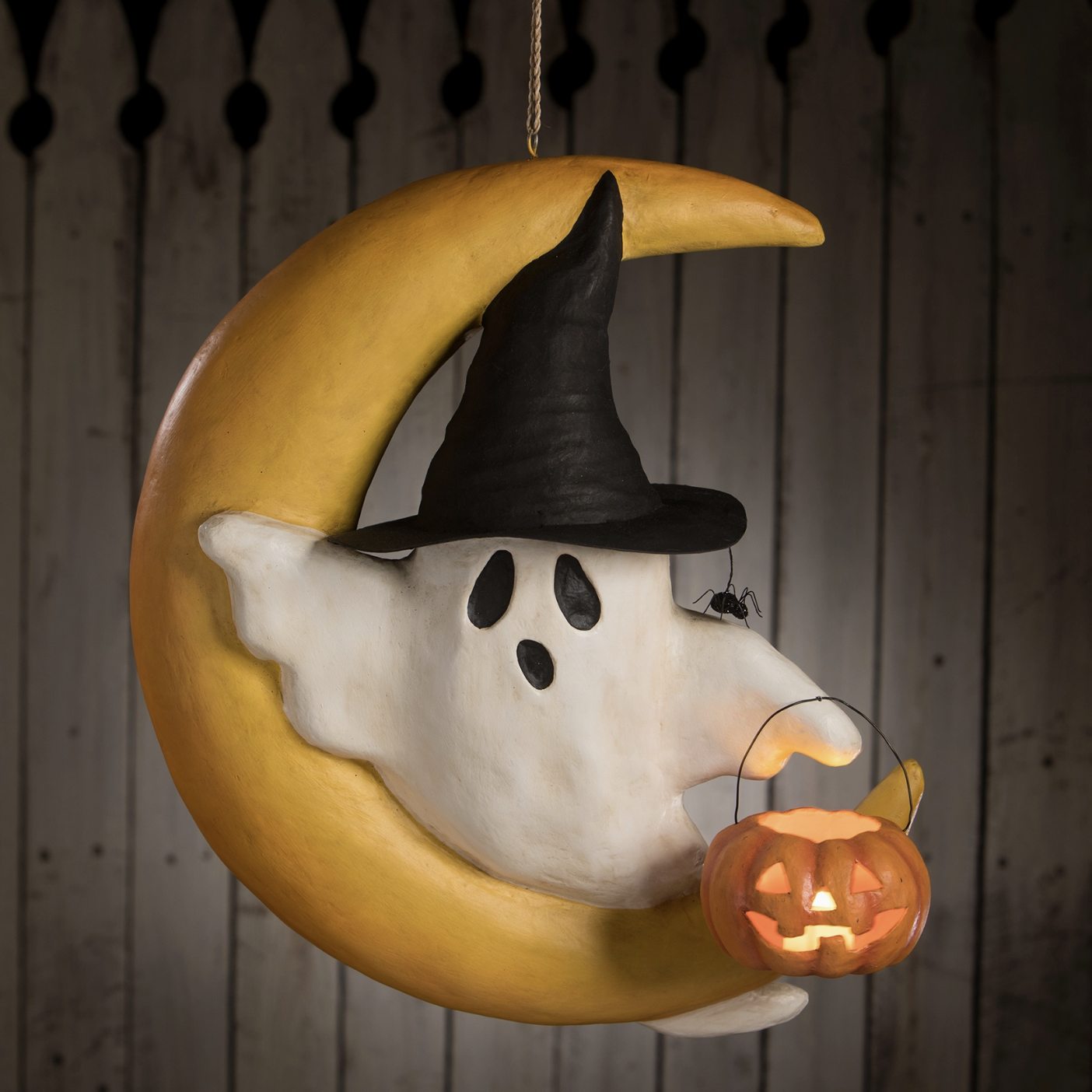 Ghoulish Moon Paper Mache - Molly Singer Home