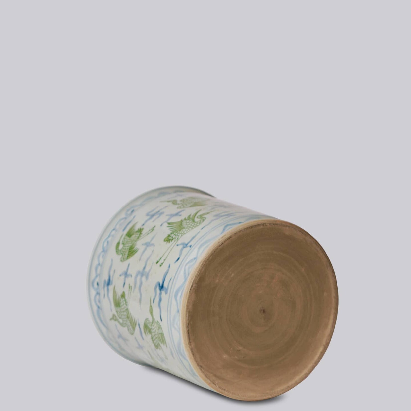 Cranes & Clouds Cachepot - Molly Singer Home