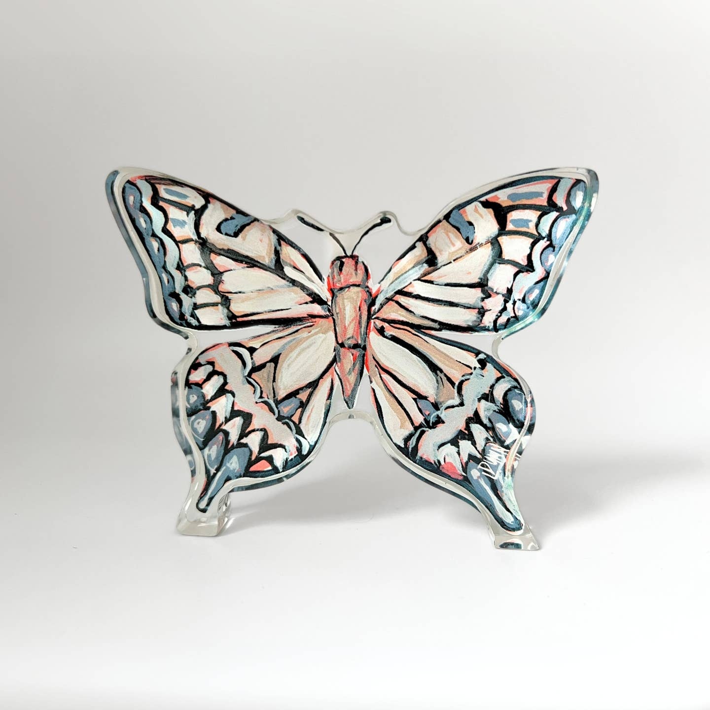 Neutral Butterfly Acrylic Block - Molly Singer Home