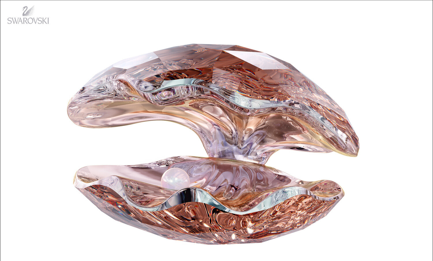 Swarovski #1075308 Vintage Rose Pearl Oyster - Blase DeNatale Jewelers