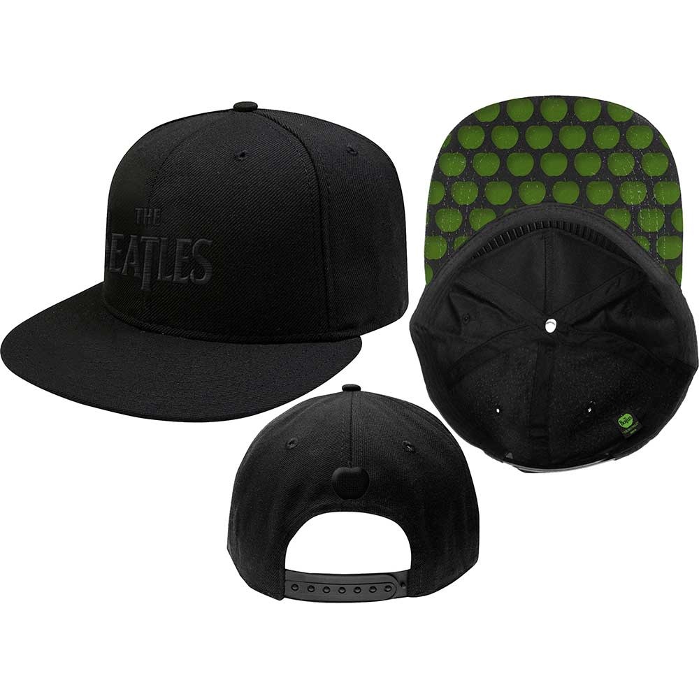 The Beatles - Drop T Classic Logo Snapback Baseball Hat - Pop Music