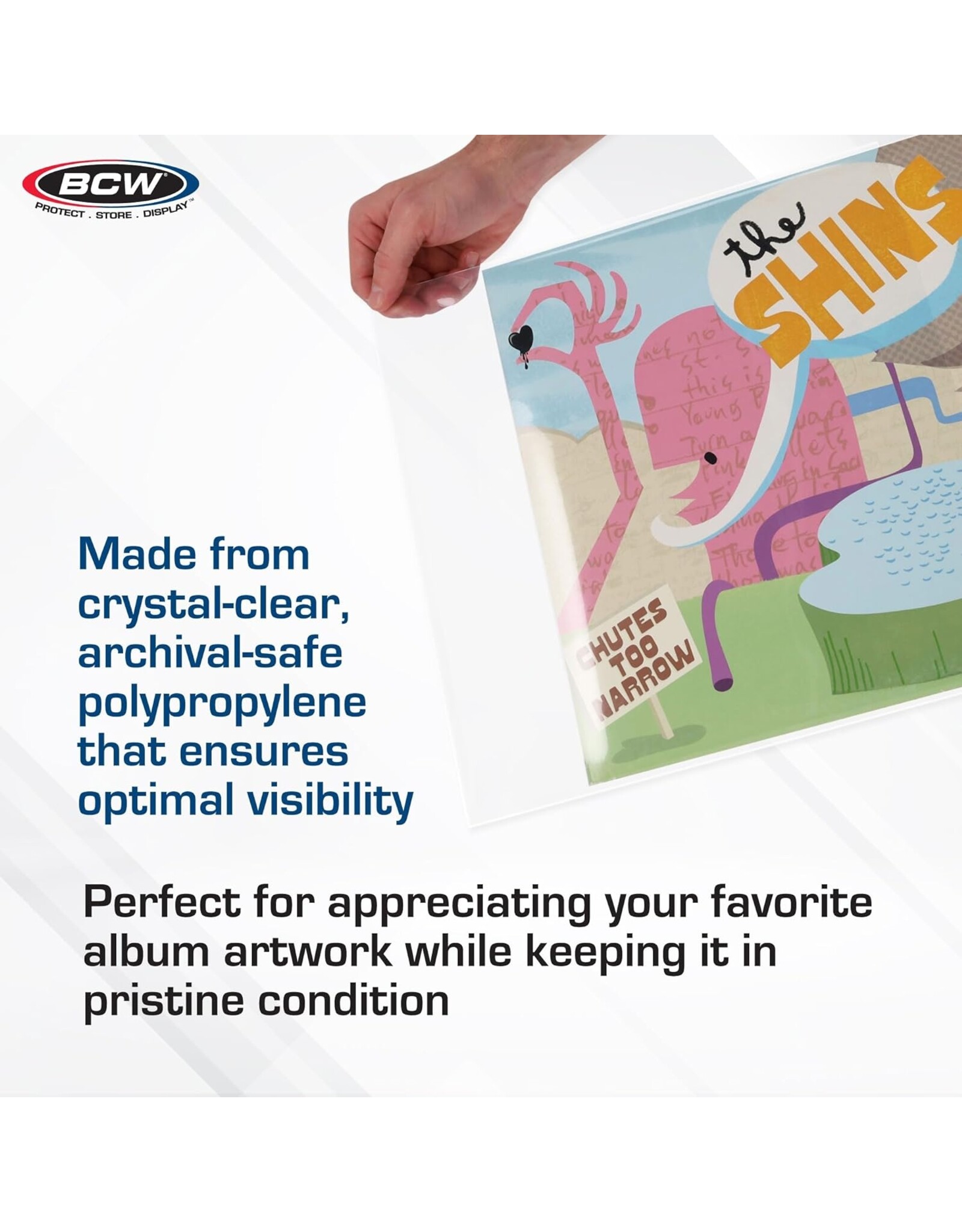 BCW - Record Polypropylene Sleeves (2ml) [100 Pack] - Pop Music