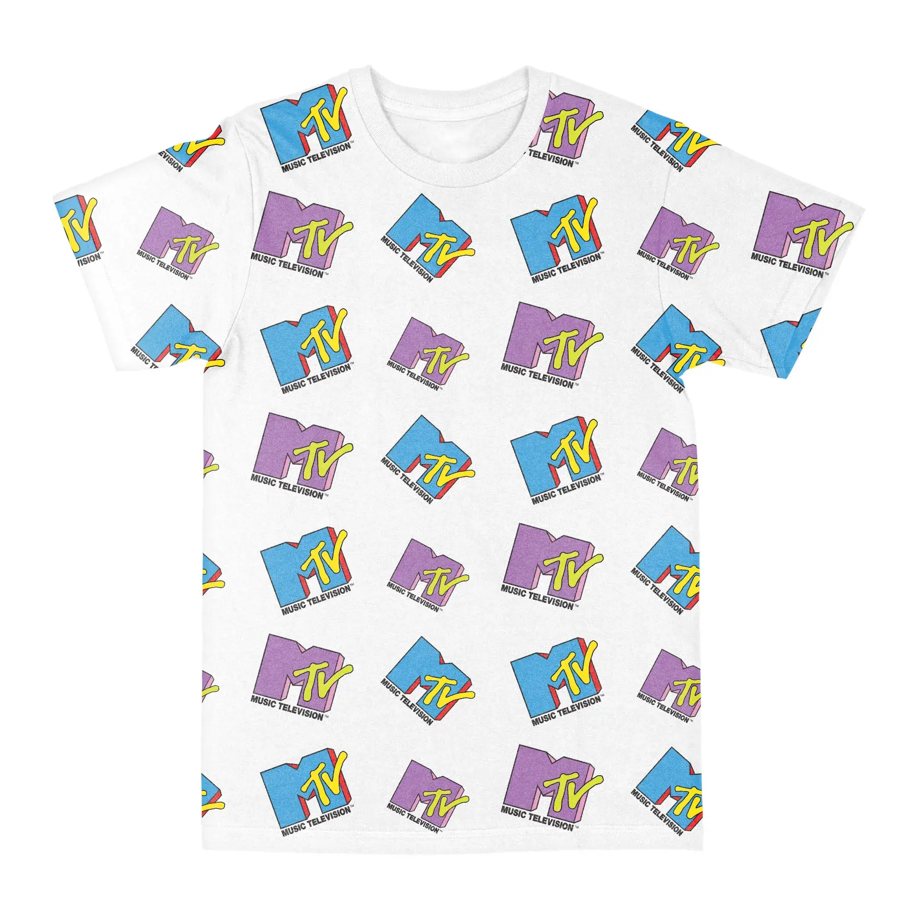 MTV - Classic Logo Collage T-Shirt - Pop Music