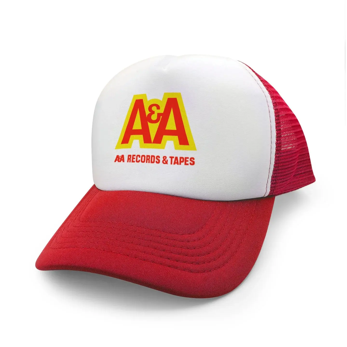 A&A Records & Tapes - Classic Logo Retro Foam Trucker Cap - Pop Music
