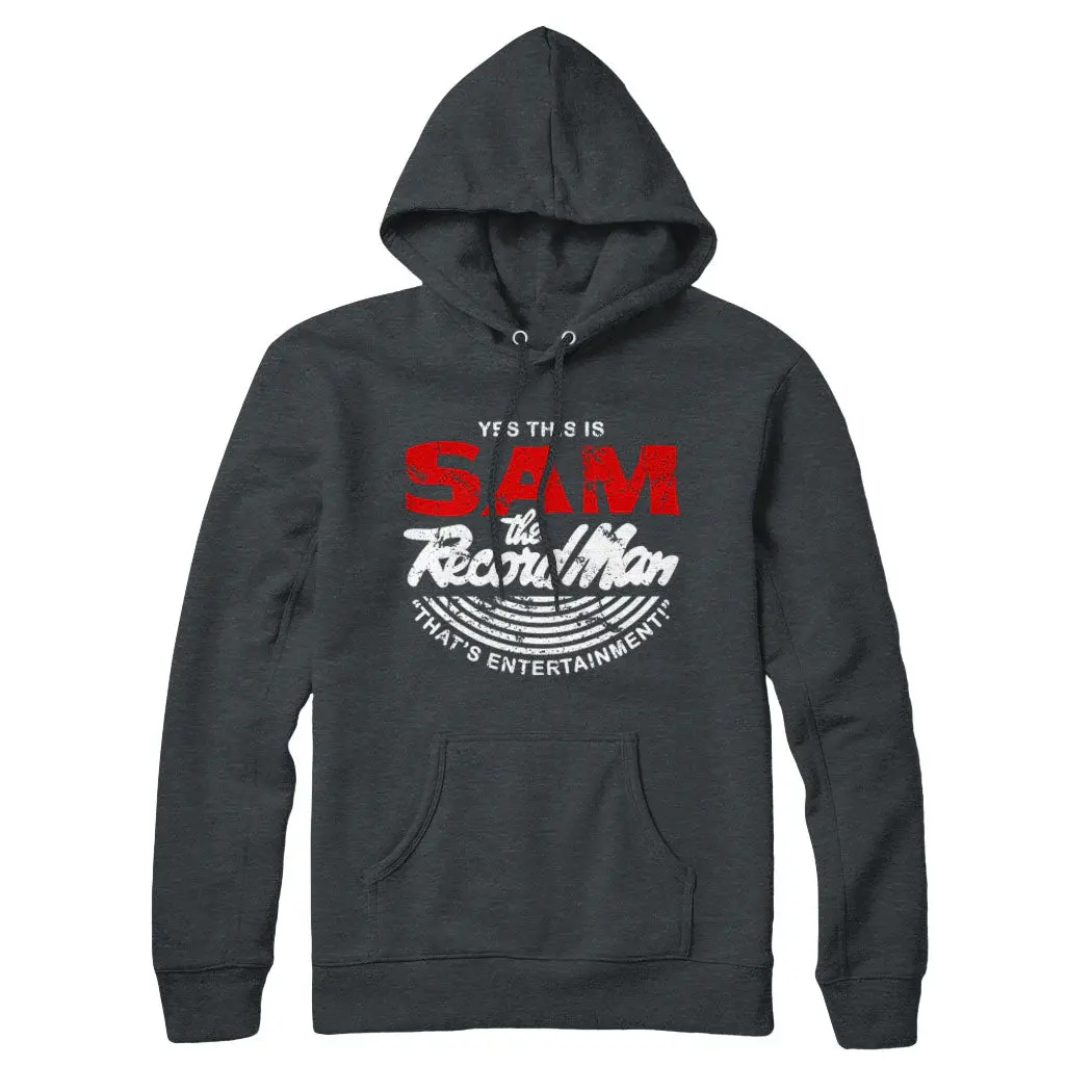 Sam The Record Man - Classic Logo Hooded Pullover Sweater - Pop Music