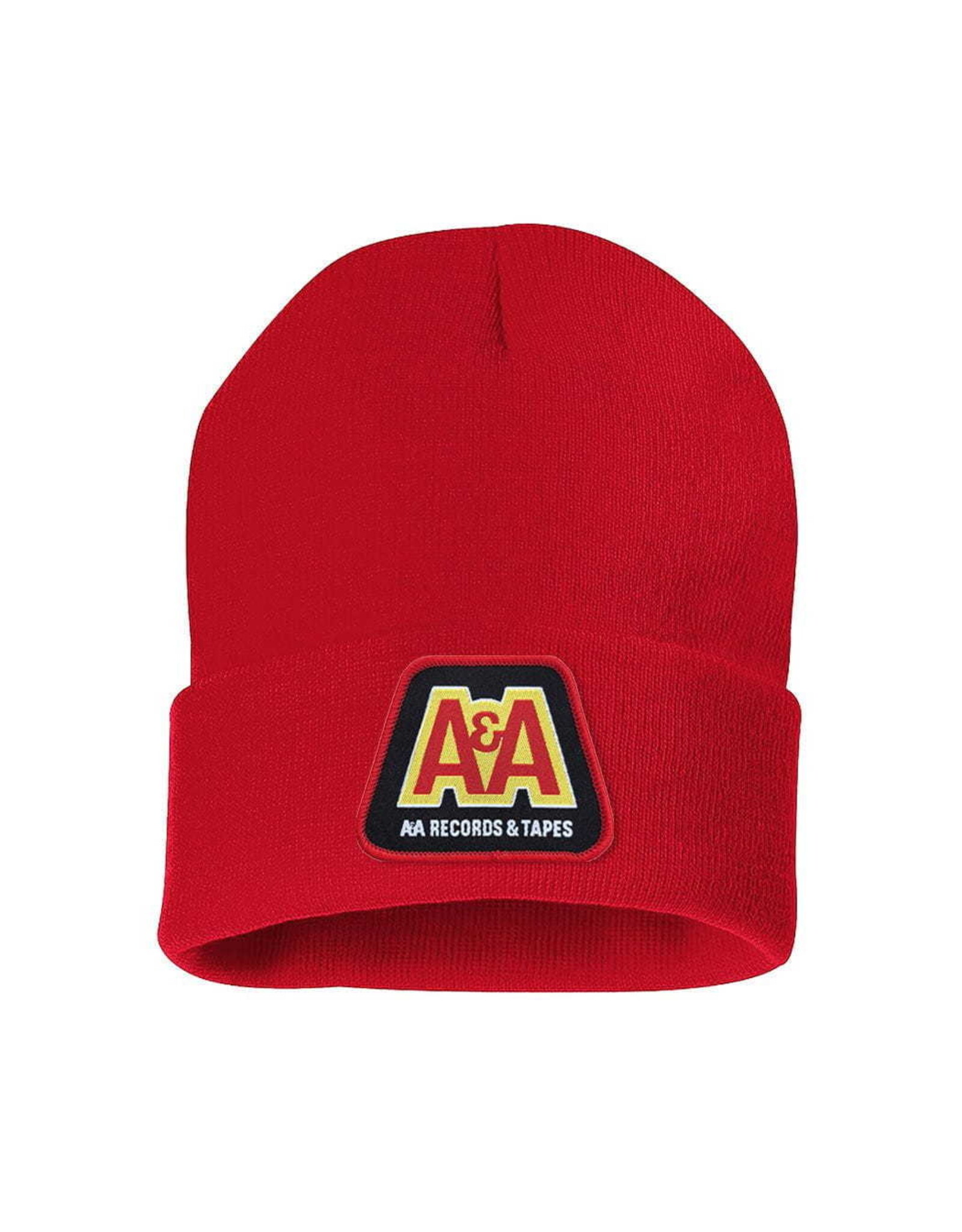 A&A Records & Tapes - Classic Logo Beanie (Red) - Pop Music