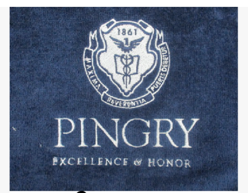 Golf Towel-Pingry Logo Navy - The Bear Pause