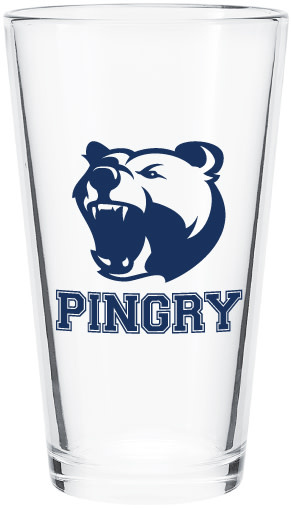 Growling Bear Pint Glass - The Bear Pause