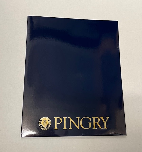 Pingry Folder-Navy Blue - The Bear Pause
