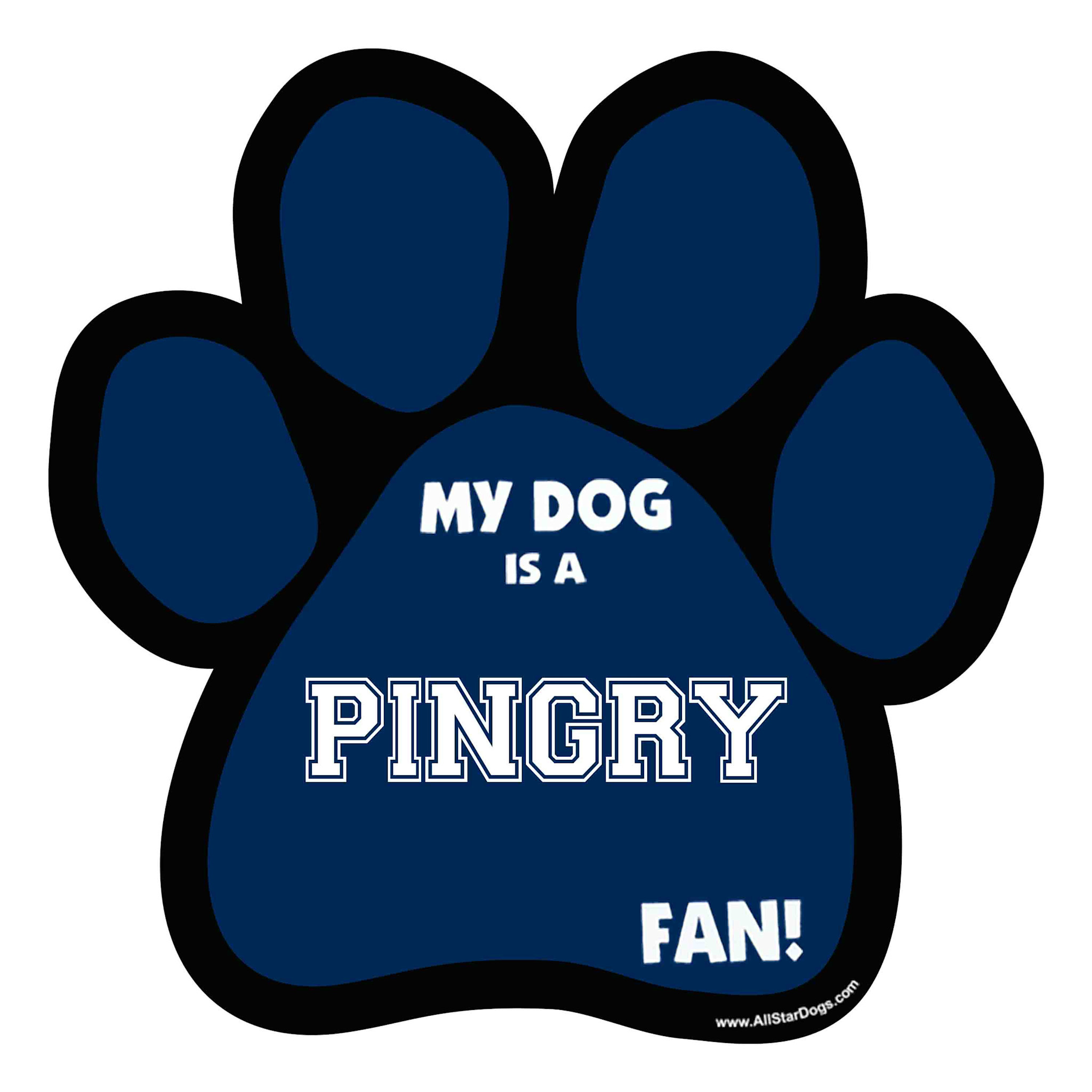 All Star Dog Paw Car Magnet - The Bear Pause