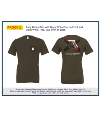 Bella + Canvas 2023 Pyra - SS Flag Tee Green - The King's Academy ...