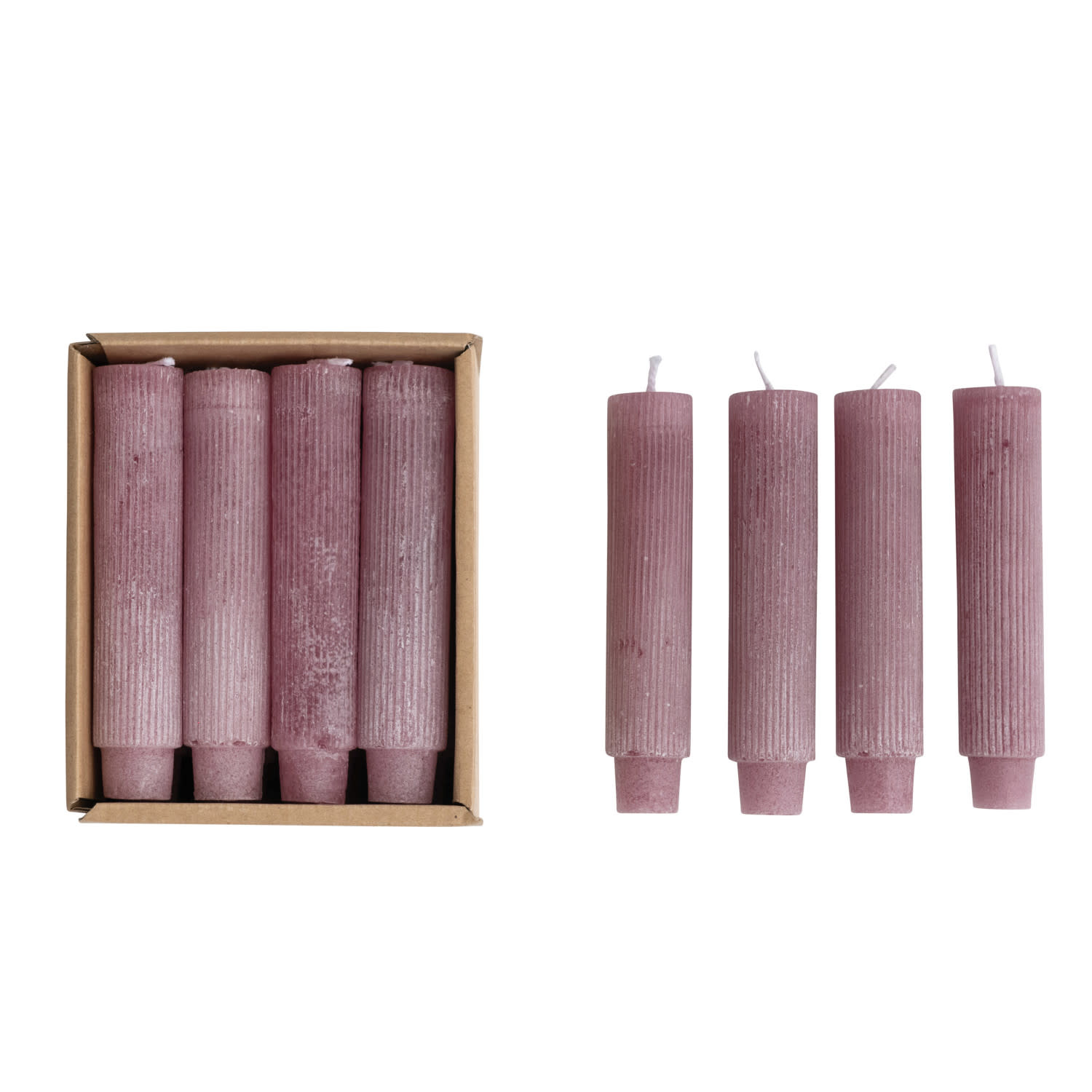 5" Unscented Taper Candles -Purple Single - Beljar Home