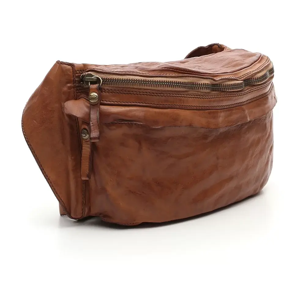 Desiree Cross Body Italian Leather Bag in Cognac - Beljar Home