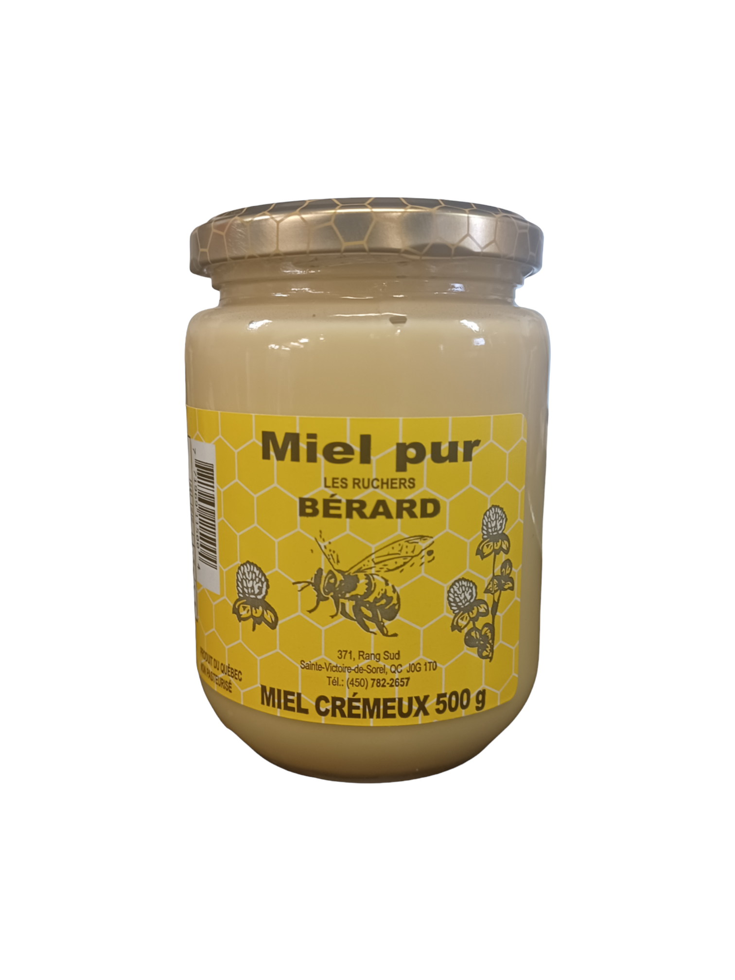 Miel pur Les Ruchers Bérard - Crémeux 500 g - Magasin Général Saurel
