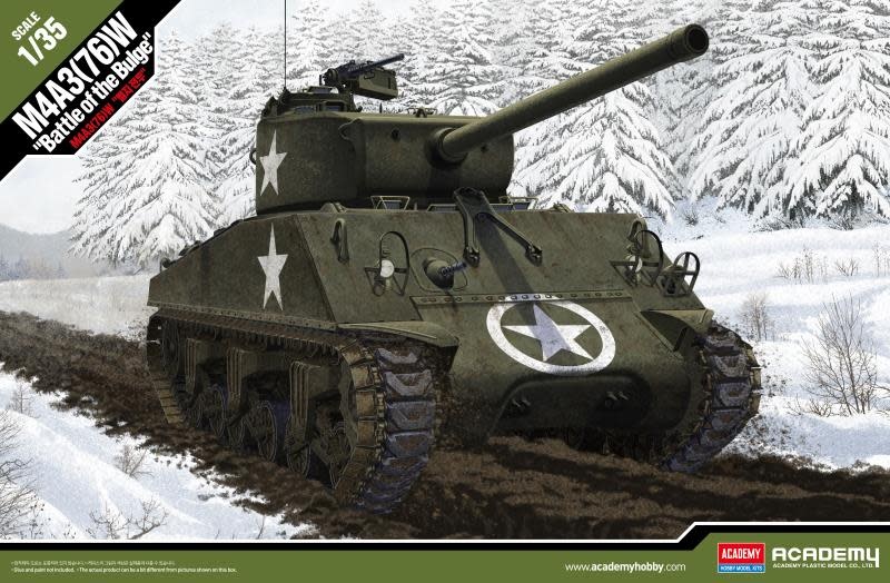 Academy Models . ACY Academy 1/35 M4A3 (76)W "Battle of Bulge" - PM ...