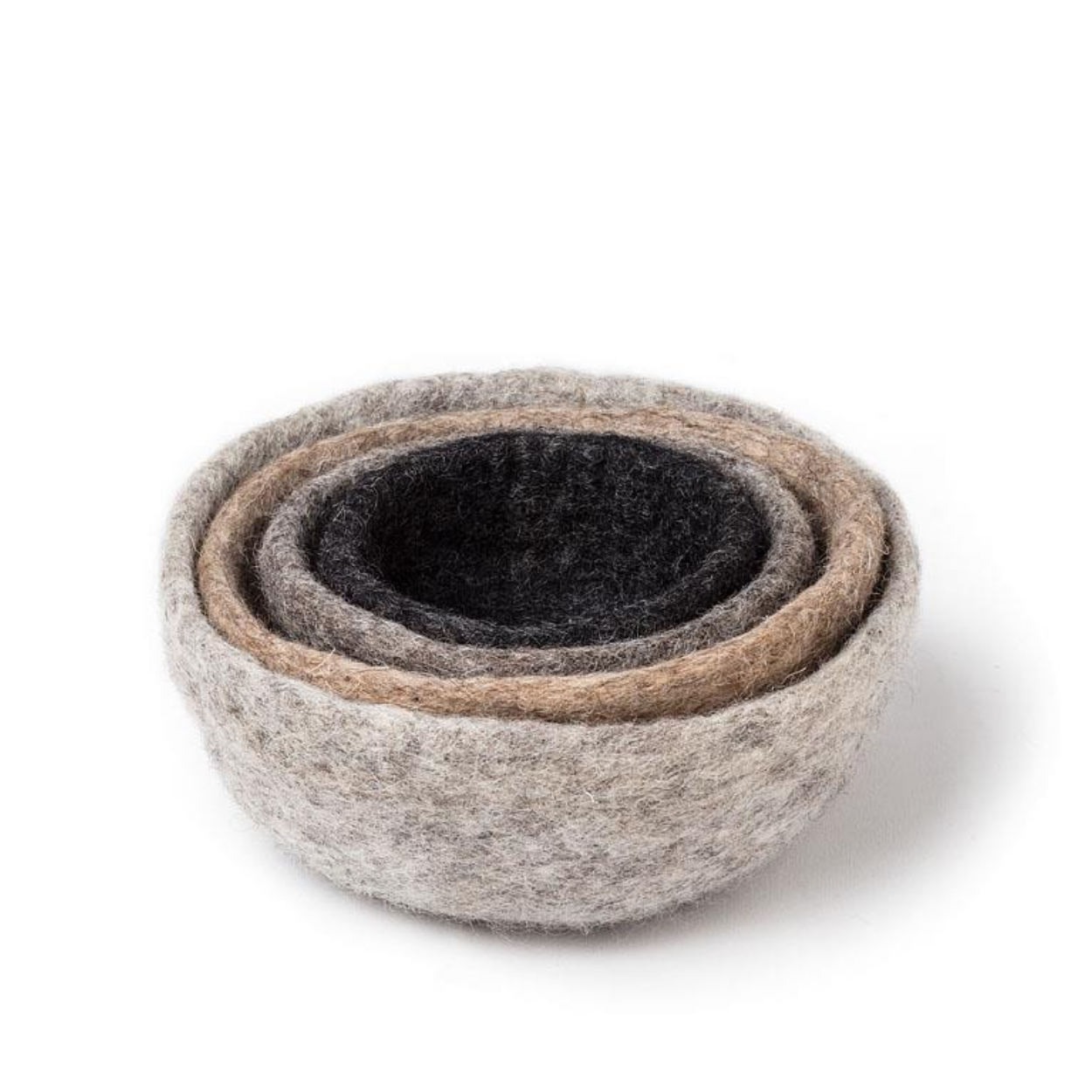 Nesting Wool Bowls | Set of 4 - DeFerrari Home