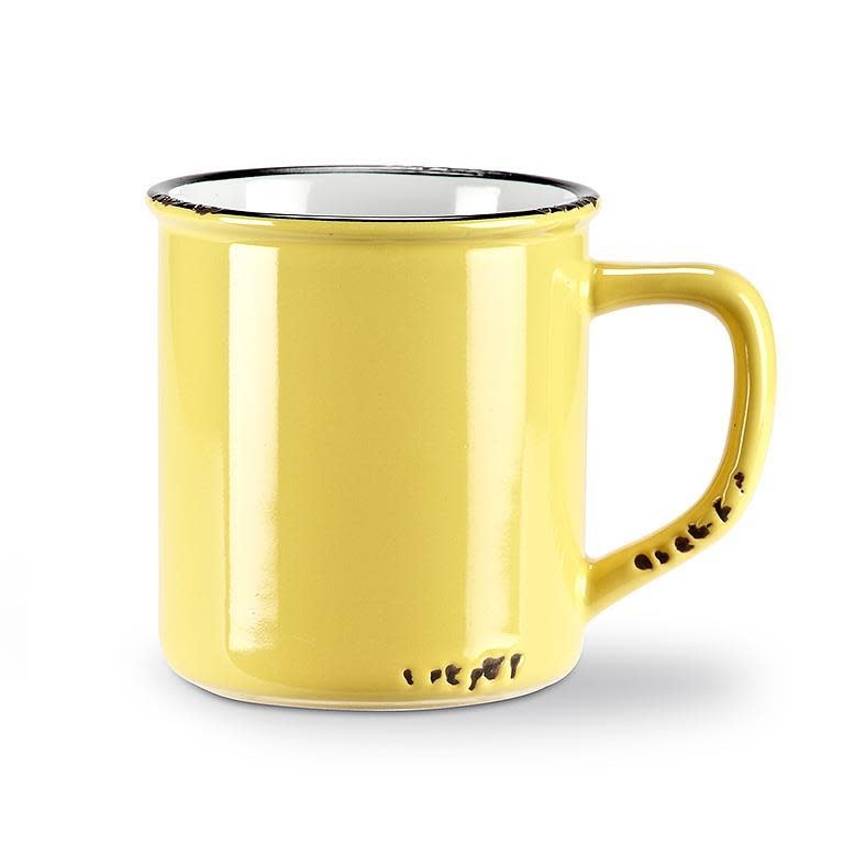 Stoneware Enamel Look Mug - Yellow - DeFerrari Home | Premium Home ...