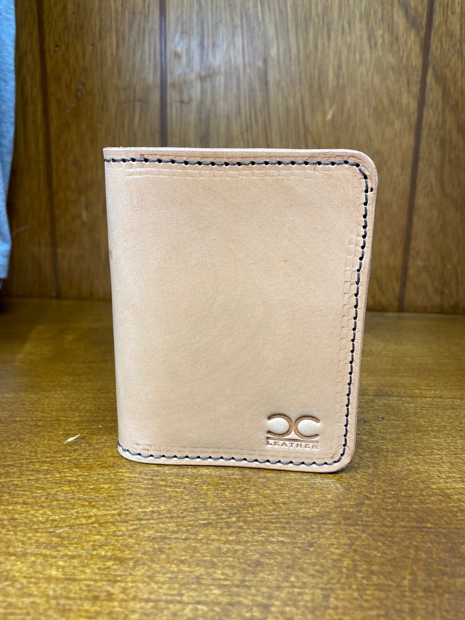 Chase Combs Leather Smooth Tan Branded Leather Bifold Wallet - Nelson ...