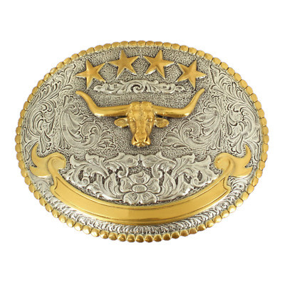 M&F Nocona Large Steer Engraved 37401 Belt Buckle - Nelson Royal's