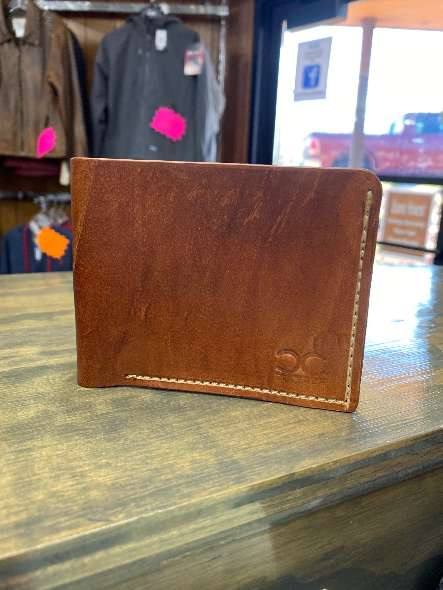 Chase Combs Leather Chase Combs Leather Two-Tone Mahogany Bifold Wallet ...