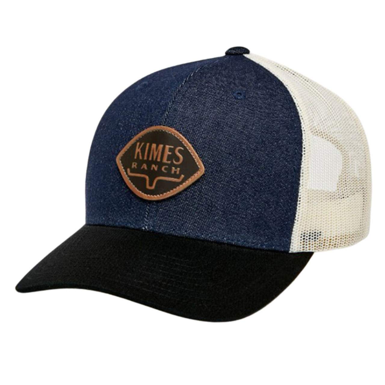 Kimes Ranch Kimes Ranch Lark Trucker Denim Snapback Cap - Nelson Royal's