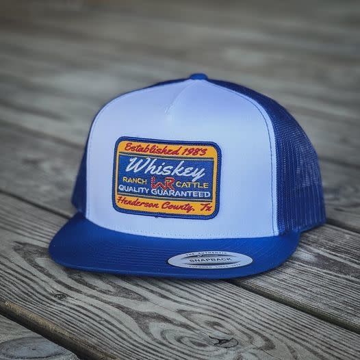 Whiskey Bent Hat Co. Whiskey Bent Hat Co. Henderson White/Blue Trucker ...
