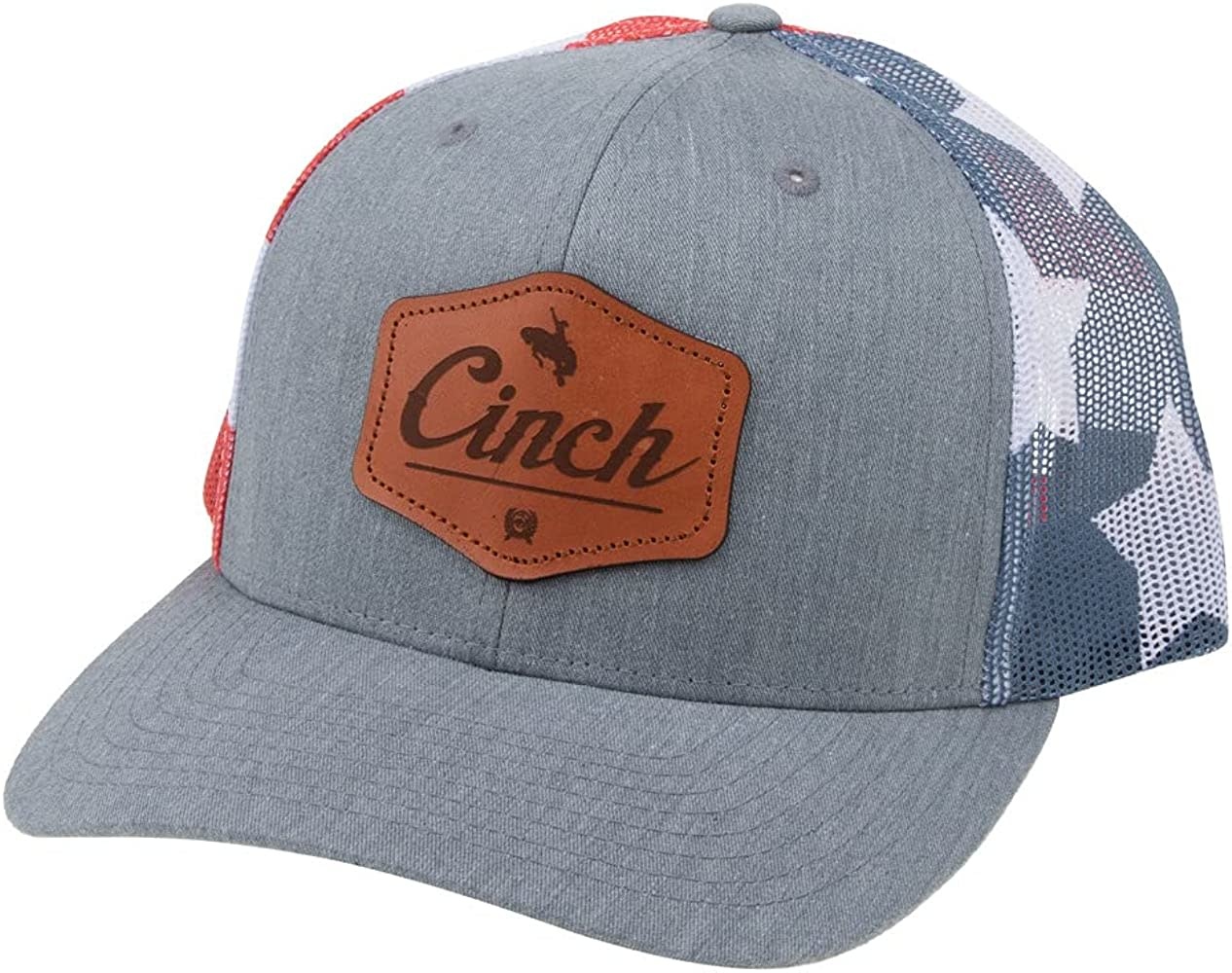 Cinch Mens Flag Leather Patch MCC0800009 Trucker Hat - Nelson Royal's