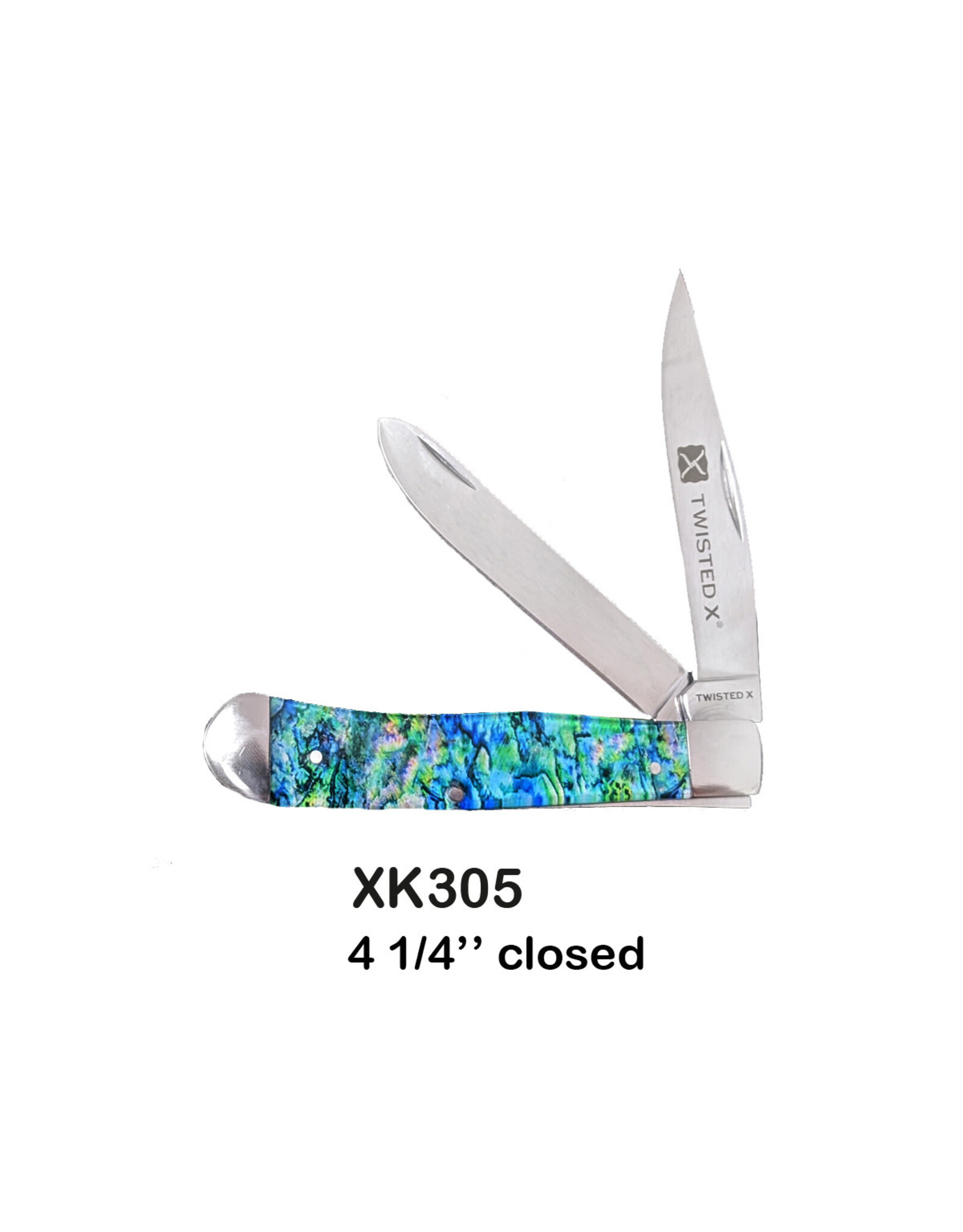 Twisted X Abalone Handle Pocketknife XK305 - Nelson Royal's