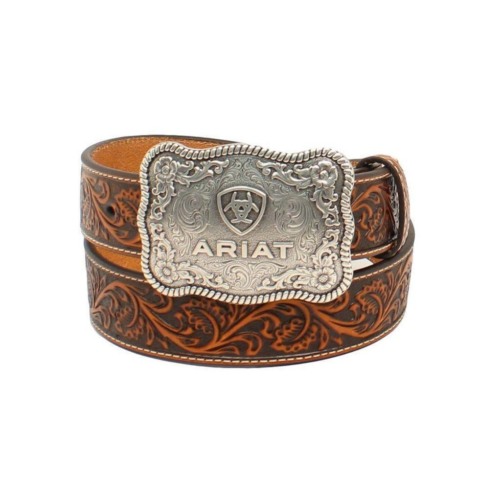 Ariat Ariat Brown Logo Buckle A1020467 Mens Belt - Nelson Royal's