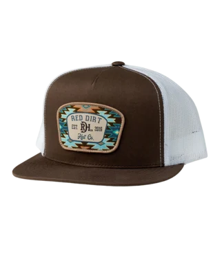 Red Dirt Hat Company Red Dirt Hat Co. "Aztec Jango" Chocolate Flatbill ...