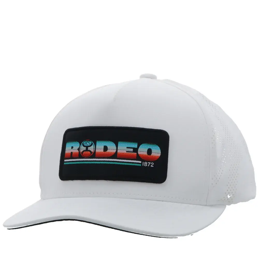 Hooey Hooey Rodeo White Black/Serape Logo 2353T-WH Ball Cap - Nelson ...