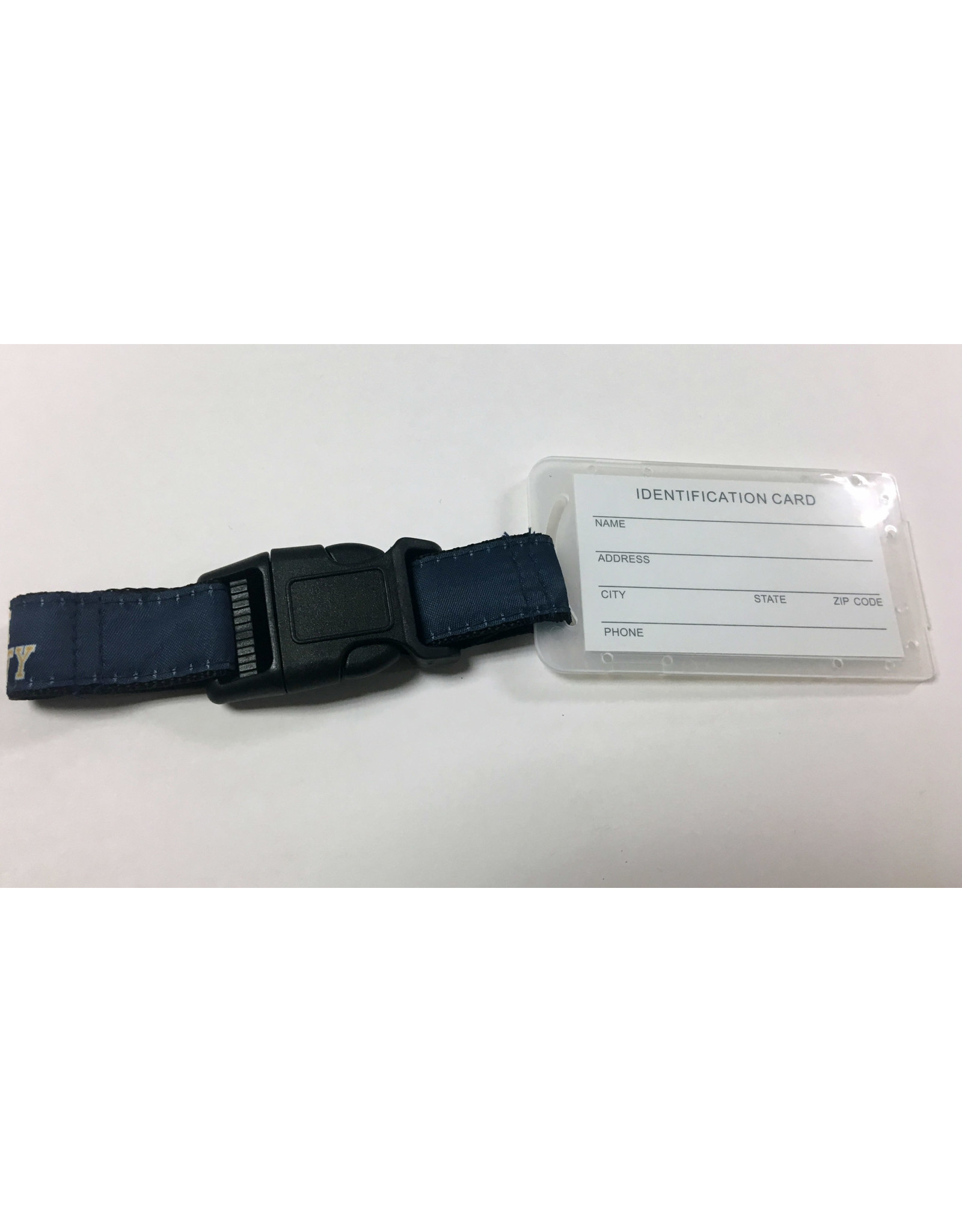 CU Lanyard Navy Luggage Tag - Whitlow Campus Store