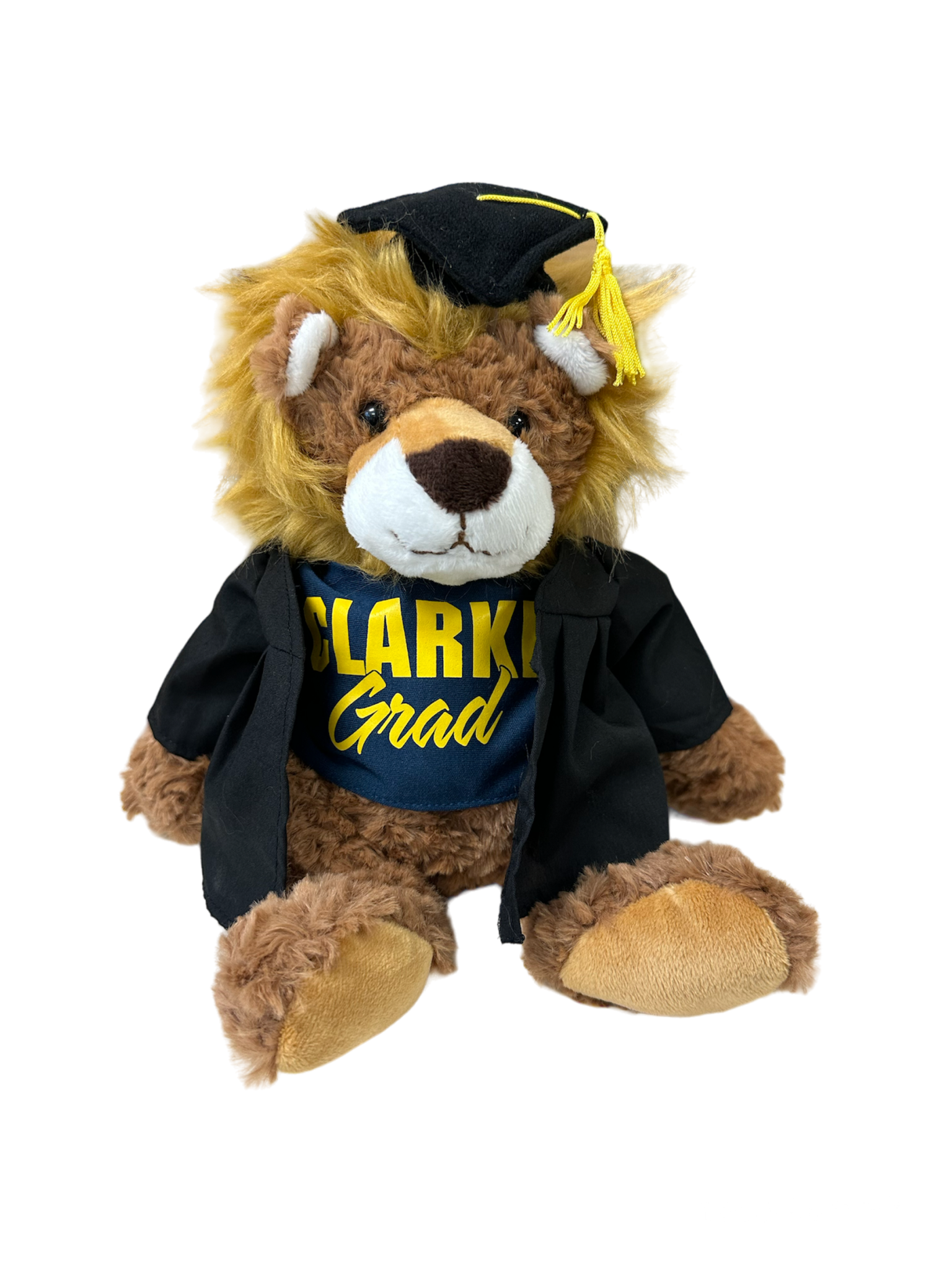 Graduation Cuddle Buddy Lion W/ Cap, Gown, and Tee - Whitlow Campus Store