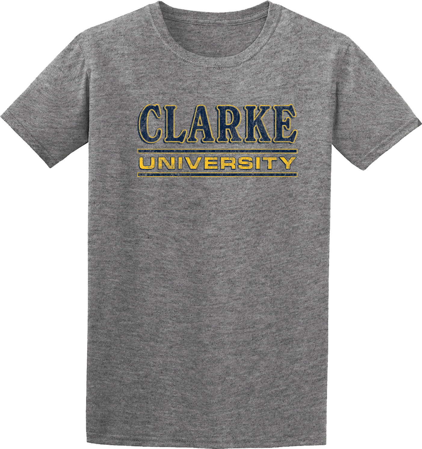College House Distressed Tee (Graphite Heather) - Whitlow Campus Store