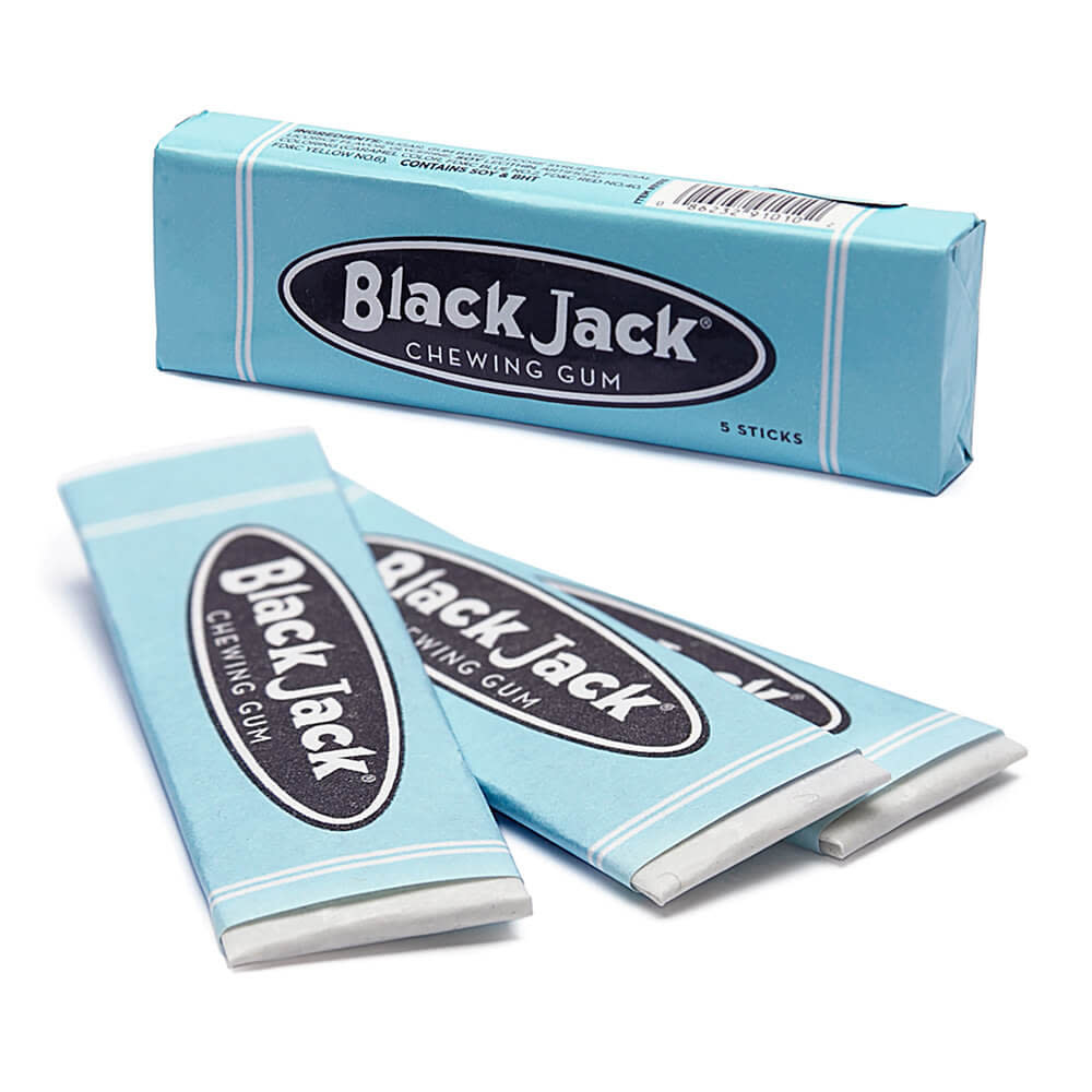 Black Jack Gum Five Stick Pack - Tumbleweed Toys