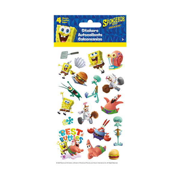 Spongebob - Sponge on the Run Stickers - Tumbleweed Toys