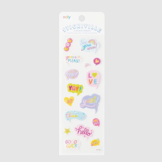 Ooly Stickiville Cute Thoughts Stickers - Tumbleweed Toys