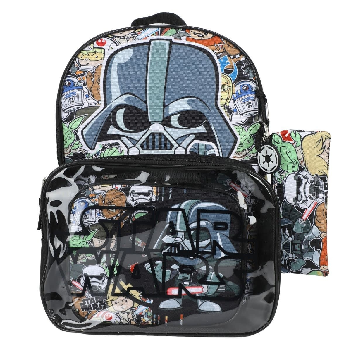 Bioworld Star Wars Youth Chibi Backpack 5pc Set - Tumbleweed Toys