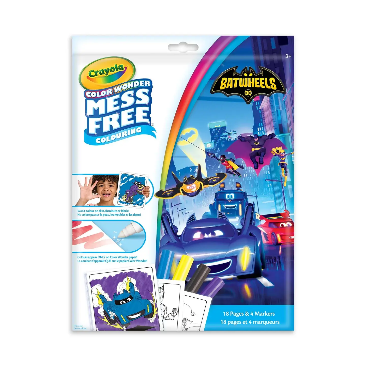 Crayola Batwheels Color Wonder Mess-Free Colouring Pages & Mini Markers ...
