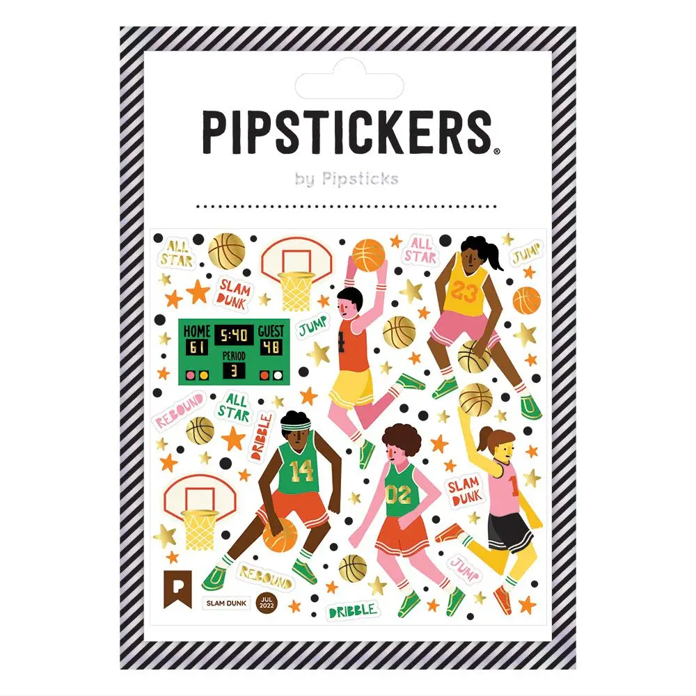 Pipsticks Slam Dunk Stickers - Tumbleweed Toys