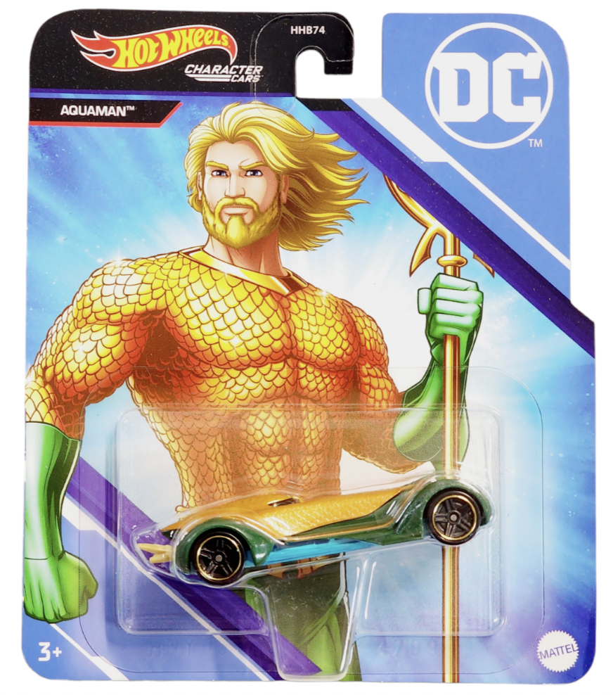 Hot Wheels Hot Wheels - Blockbuster Character Car Aquaman - Tumbleweed Toys