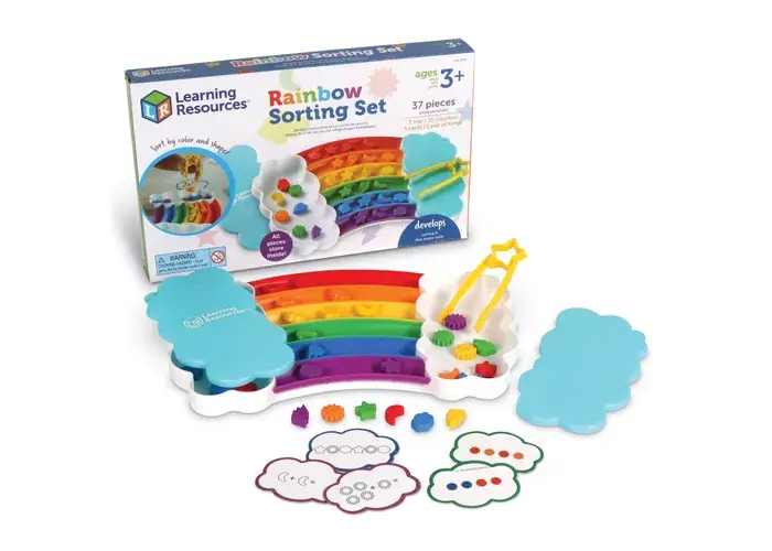 Rainbow Sorting Trays - Tumbleweed Toys