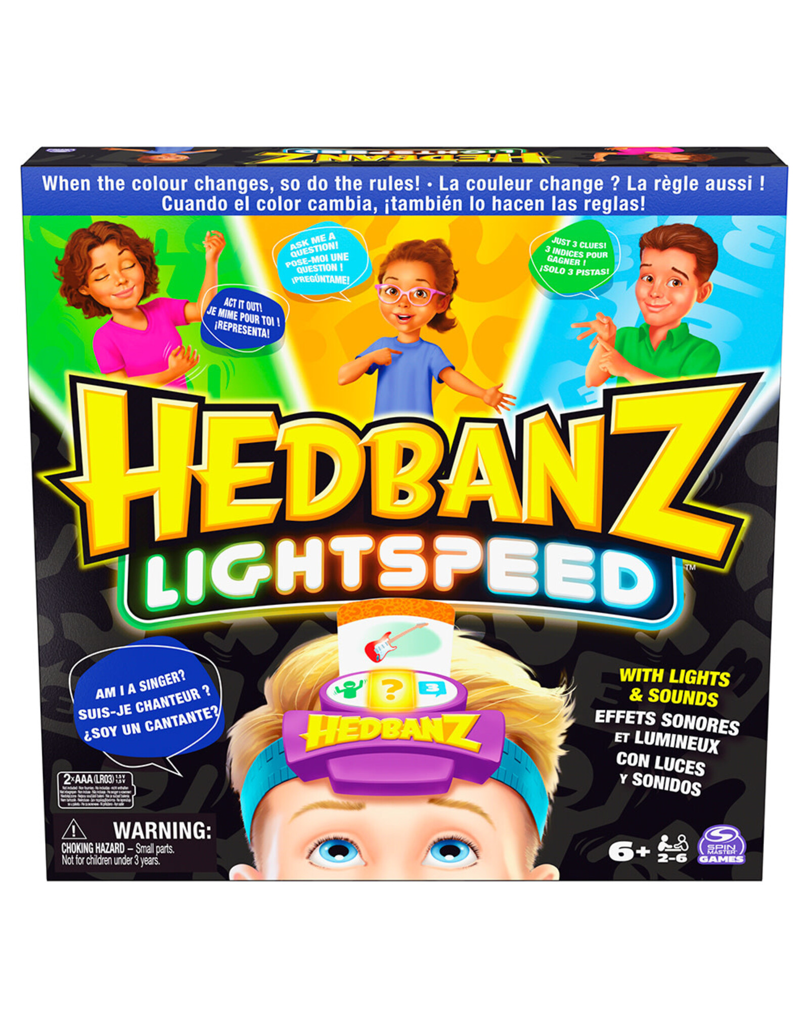 Hedbanz Lightspeed - Lights and Sounds - Tumbleweed Toys