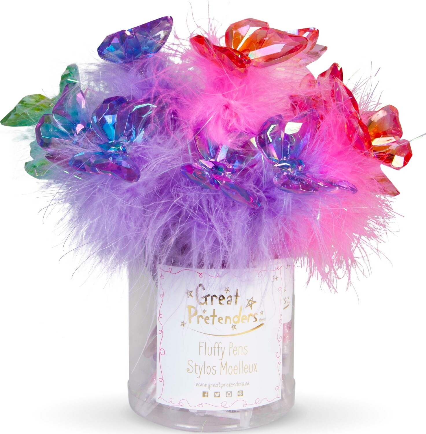 Butterfly Gem Fluffy Pen Assorted - Tumbleweed Toys