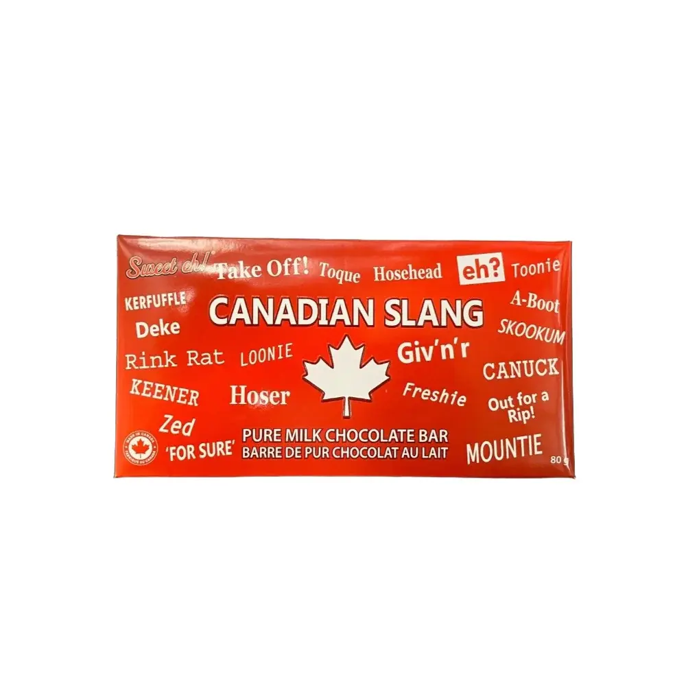Very Canadian Slang Chocolate Bar - Tumbleweed Toys