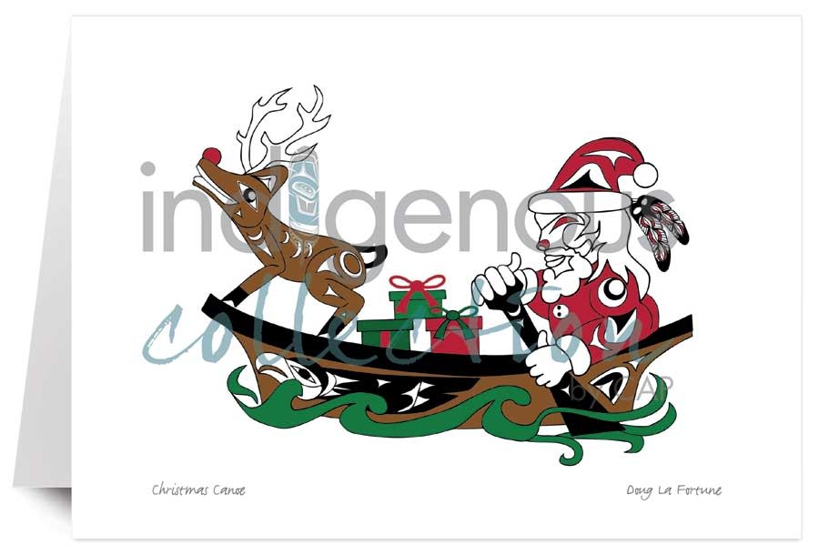 Indigenous Collection Christmas Canoe Gift Enclosure Cards - Tumbleweed ...